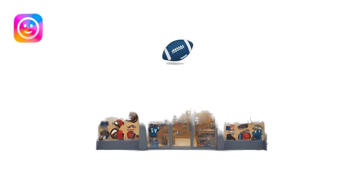 “Football store exterior with bold signage, large windows showcasing ...
