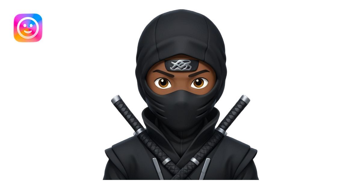 black ninja emoji | AI Emoji Generator