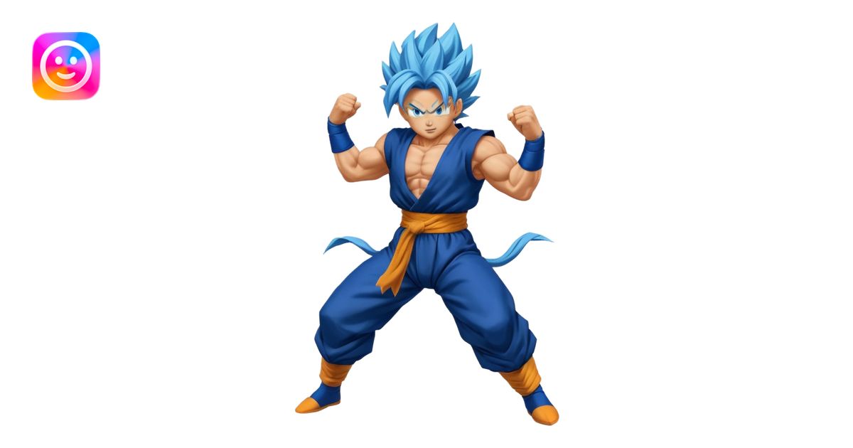 Goku ssj3 and vegeta ssj3 fusion dance aura = vegito ssj3 emoji | AI ...