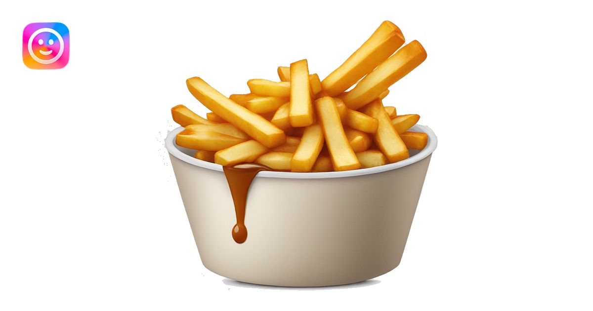 poutine qui mange de la poutin emoji | AI Emoji Generator
