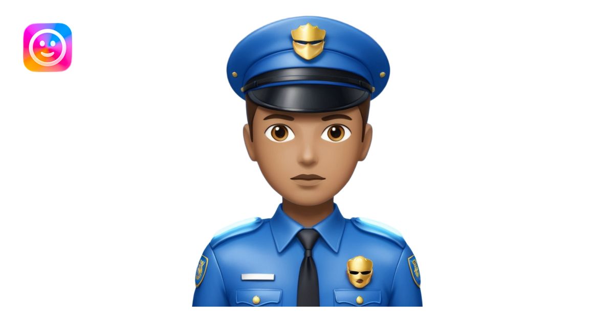 Android cop emoji | AI Emoji Generator