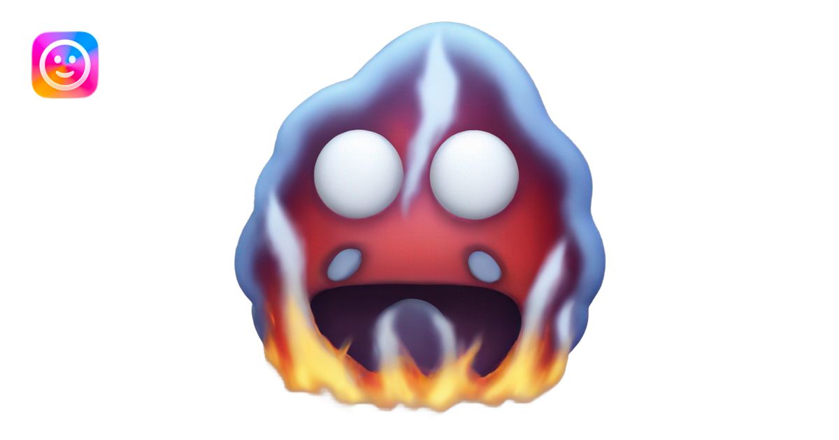 Fire blob emoji | AI Emoji Generator