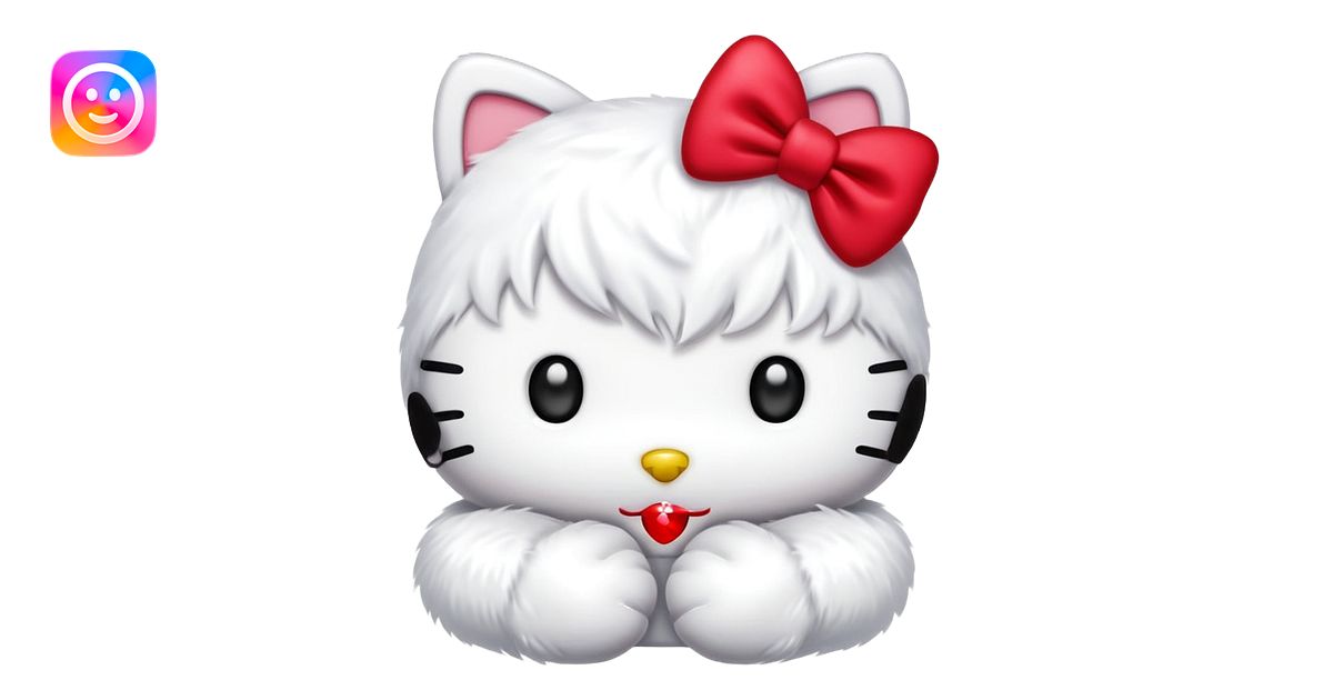 Hello kitty emoji | AI Emoji Generator