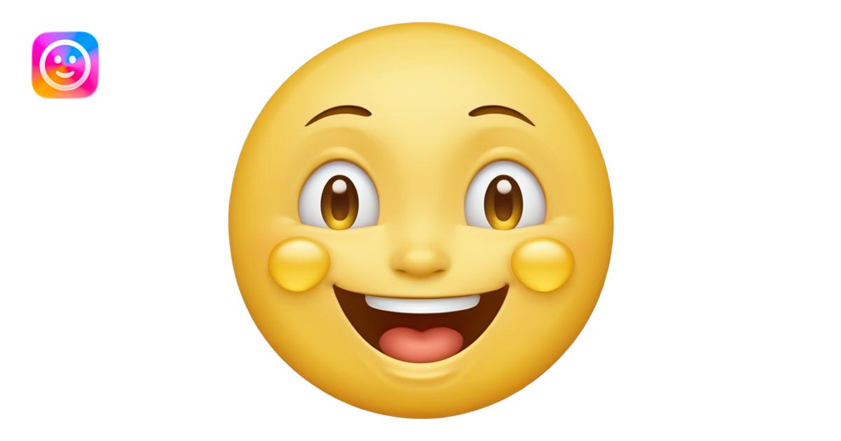 Emoji, yellow round laughing face, tears of joy emoji | AI Emoji Generator