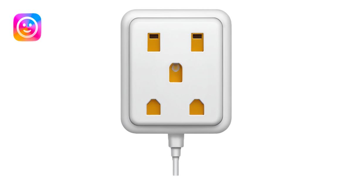 white plug socket emoji | AI Emoji Generator