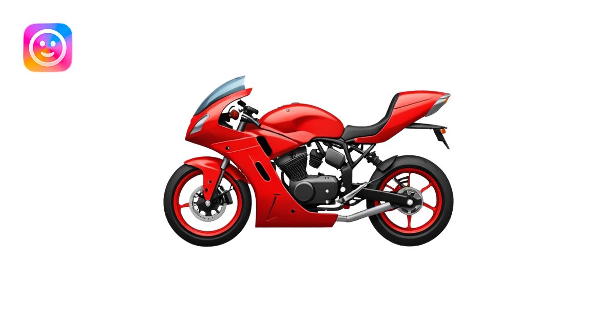 sports motorcycle lying on the ground emoji | AI Emoji Generator