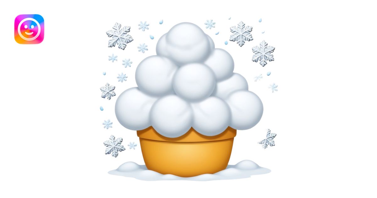 A soft snowfall with large white flakes floating gently. 
