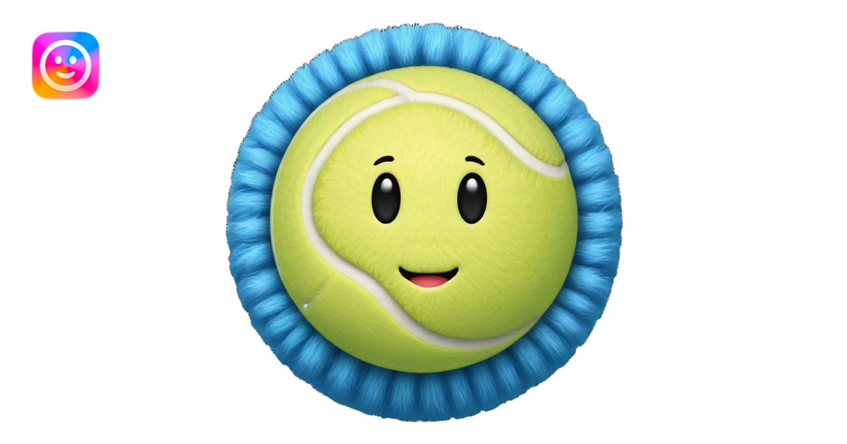 full blue tennis ball emoji | AI Emoji Generator