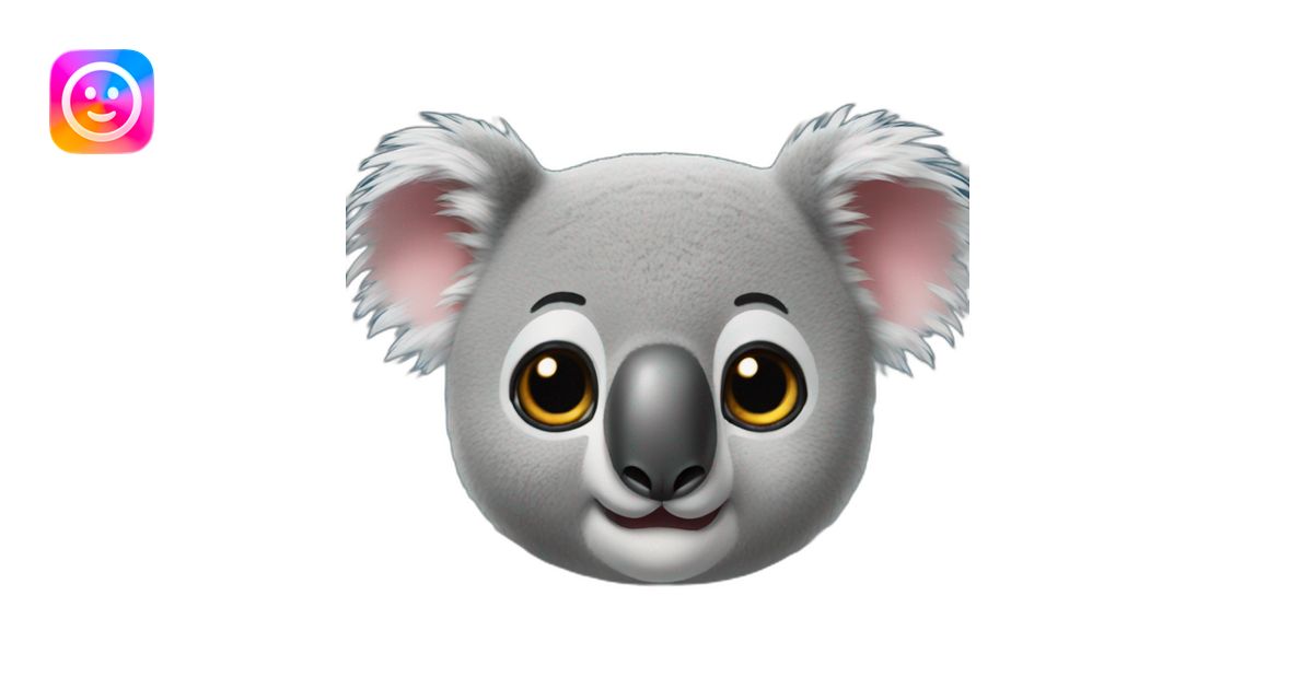 Koala with cursed eyes emoji | AI Emoji Generator
