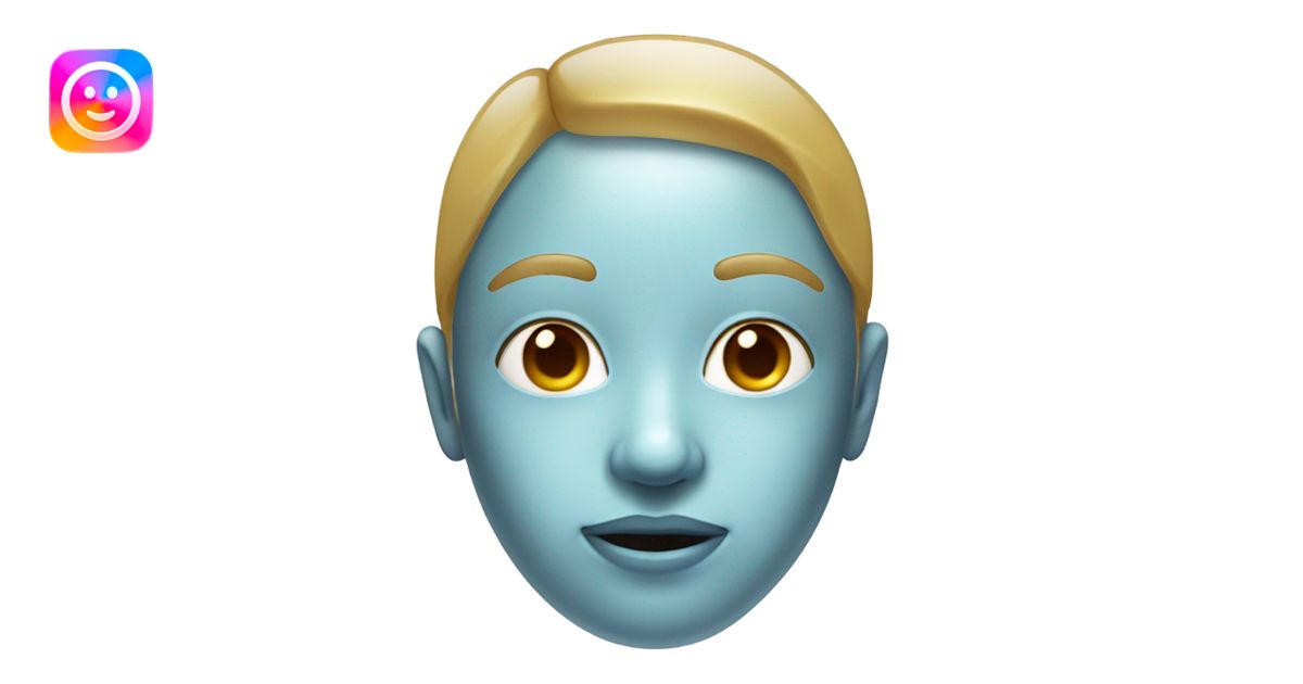 Face covered in clear liquid emoji | AI Emoji Generator