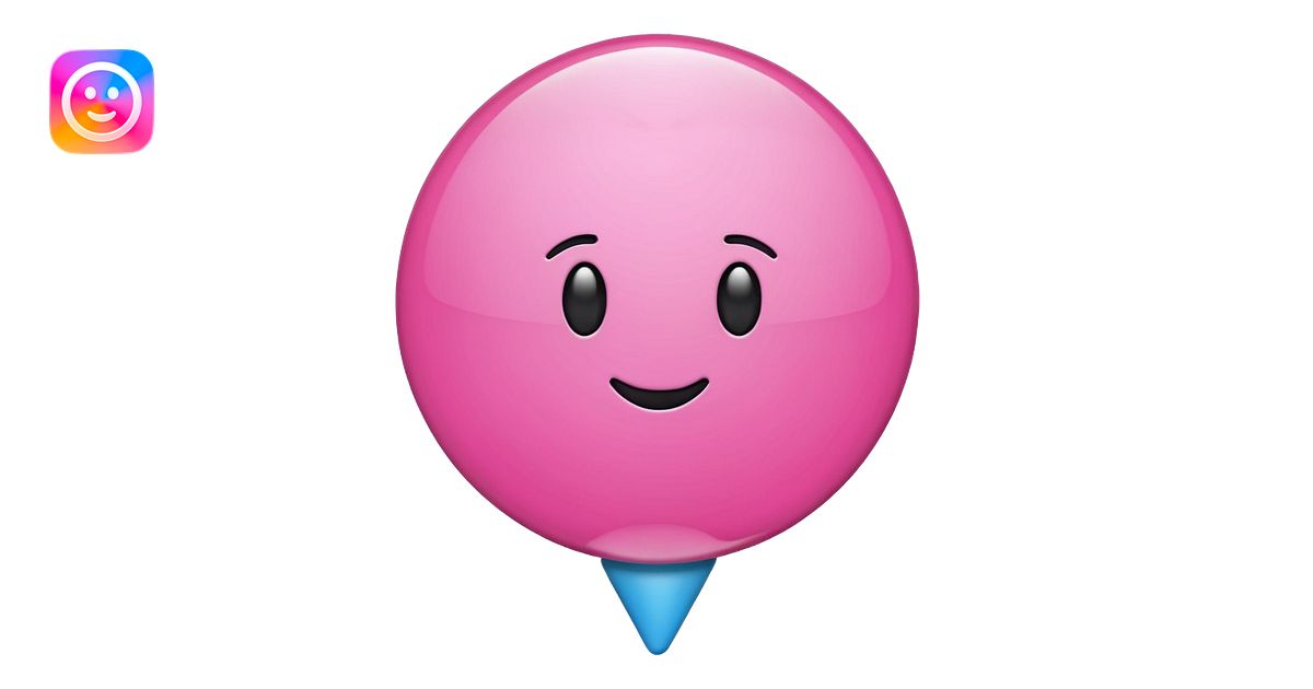 pink push pin emoji | AI Emoji Generator