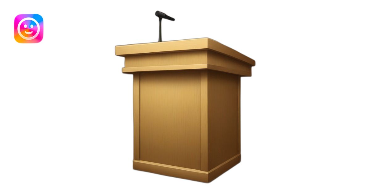 lectern emoji | AI Emoji Generator