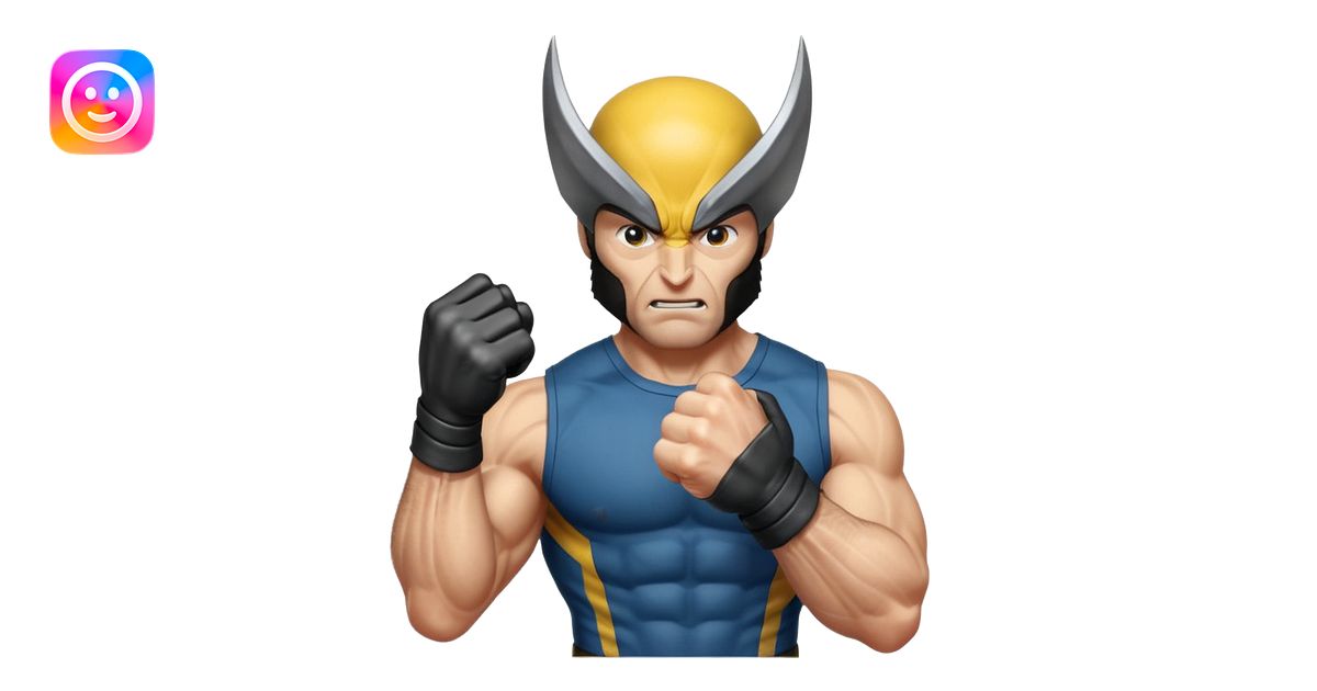 regular human fist with metal claws coming out (wolverine fist) emoji ...