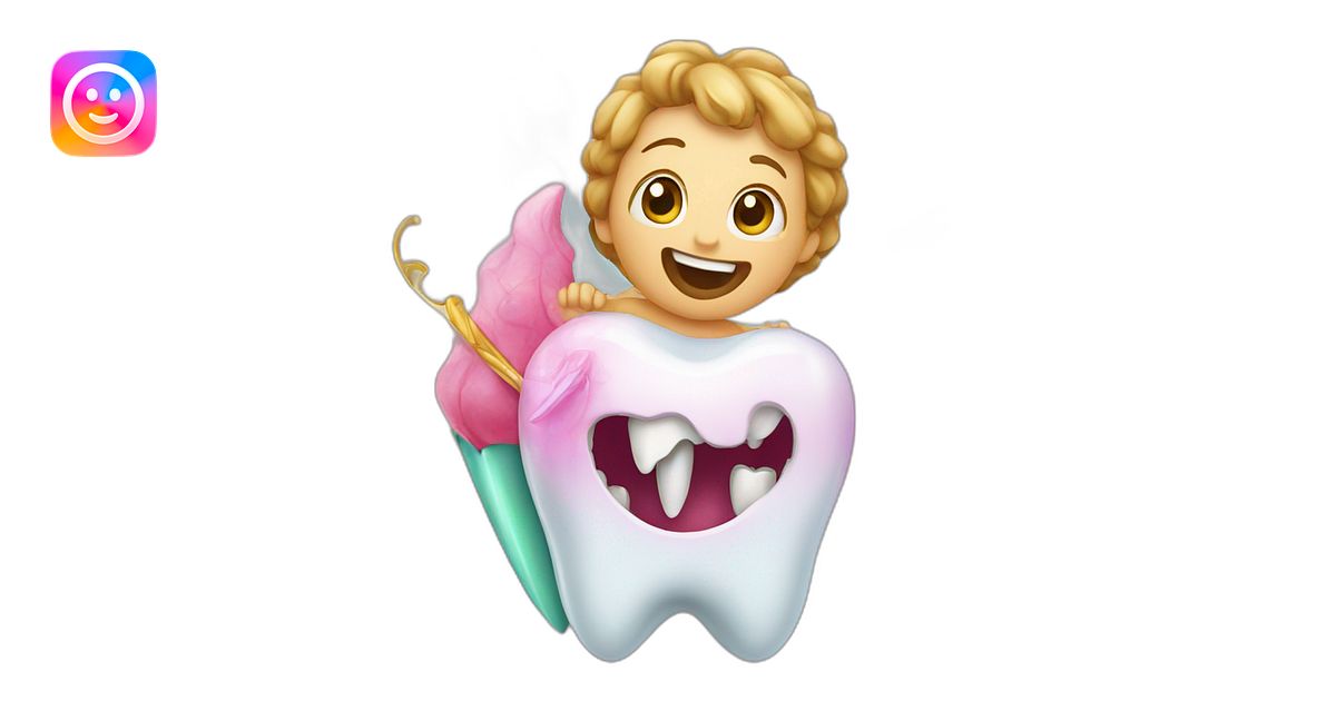 the tooth fairy takes a tooth emoji | AI Emoji Generator