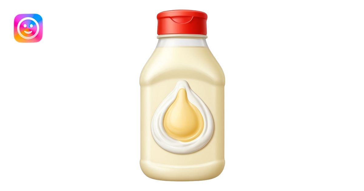 Bottle of Mayonnaise emoji | AI Emoji Generator