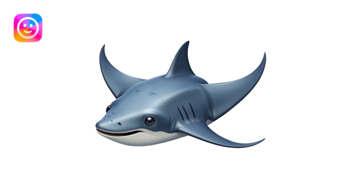 emoji of manta ray emoji | AI Emoji Generator
