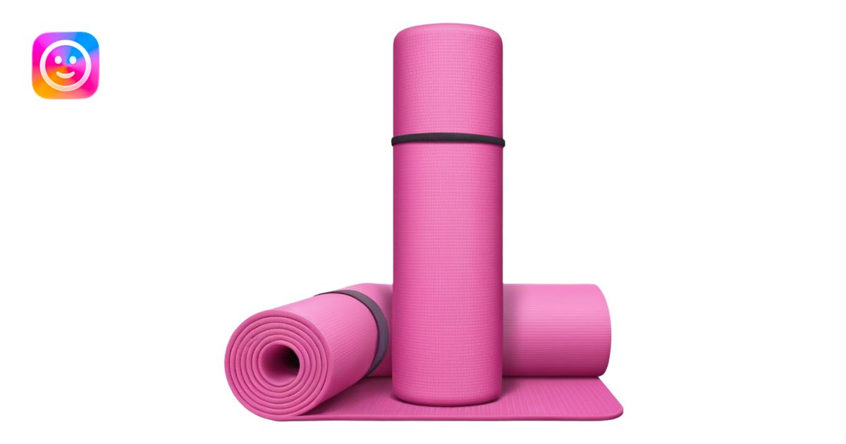 Pink yoga mat emoji | AI Emoji Generator