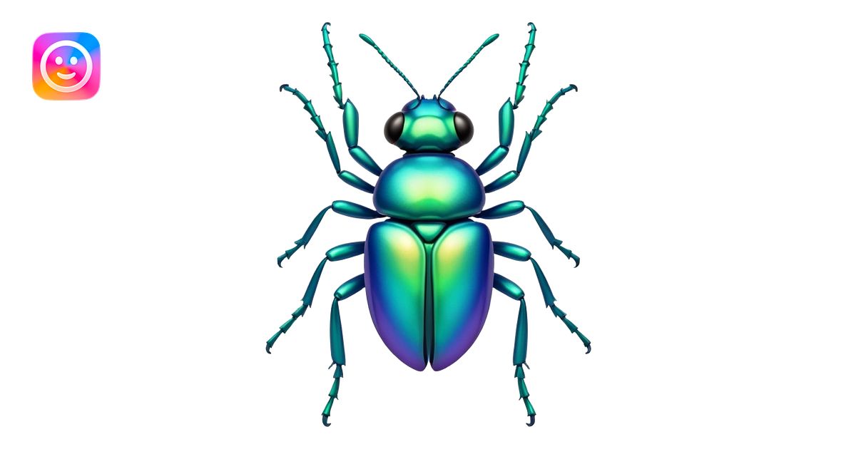 very shiny bug emoji | AI Emoji Generator