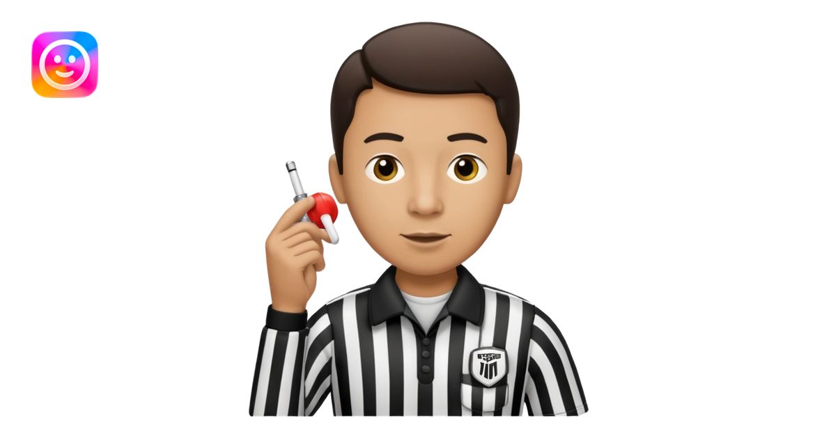 football referee emoji | AI Emoji Generator