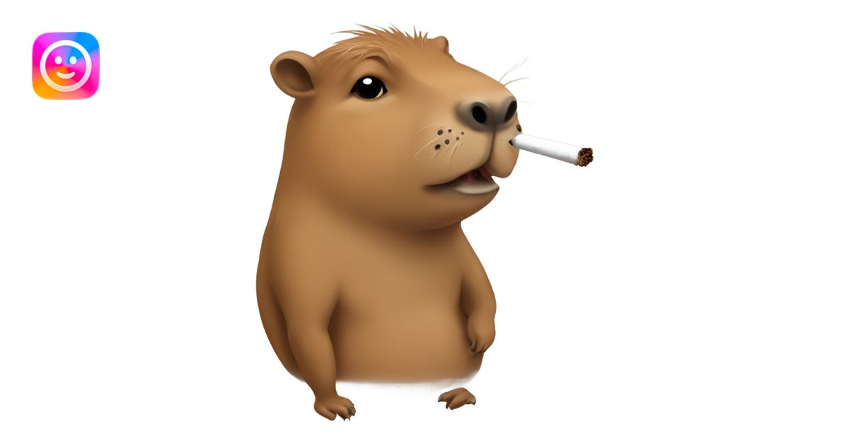 capybara smoking emoji | AI Emoji Generator