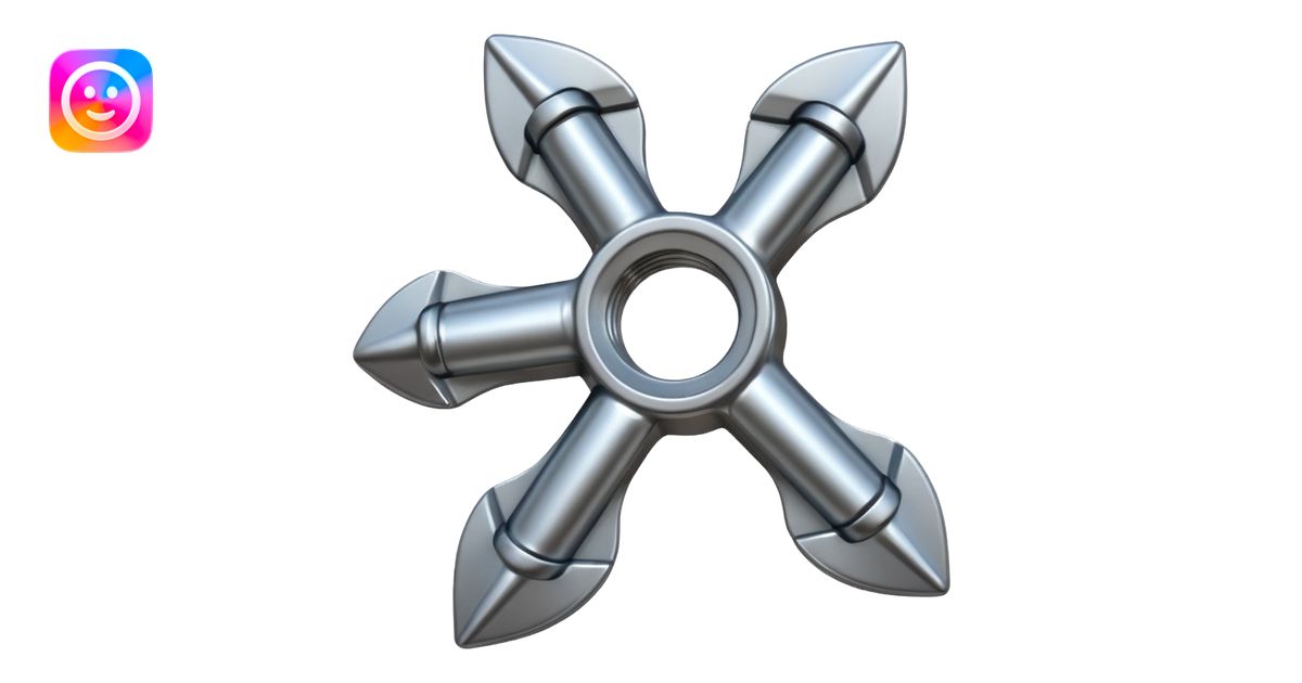 metal wing nut. emoji | AI Emoji Generator