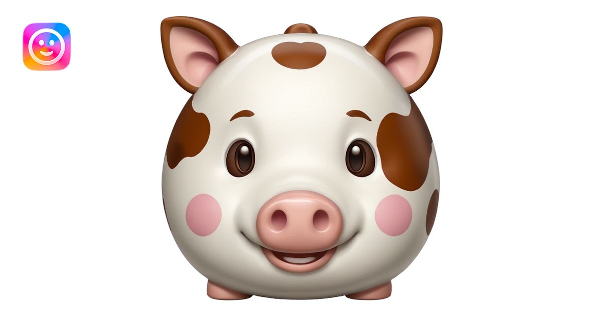 cow piggiebank emoji | AI Emoji Generator