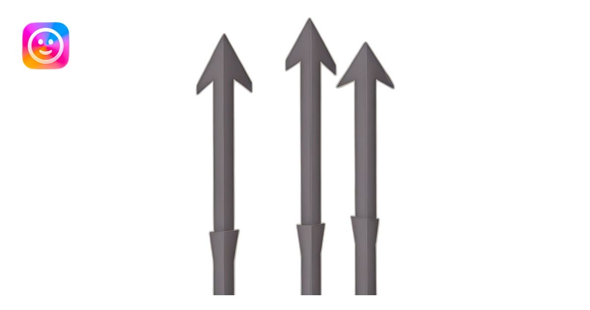 two vertical arrows one on north side and other in south side emoji ...