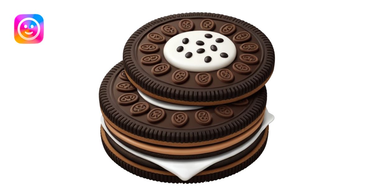 GALLETA OREO, CON OJITOS Y MANOS emoji | AI Emoji Generator