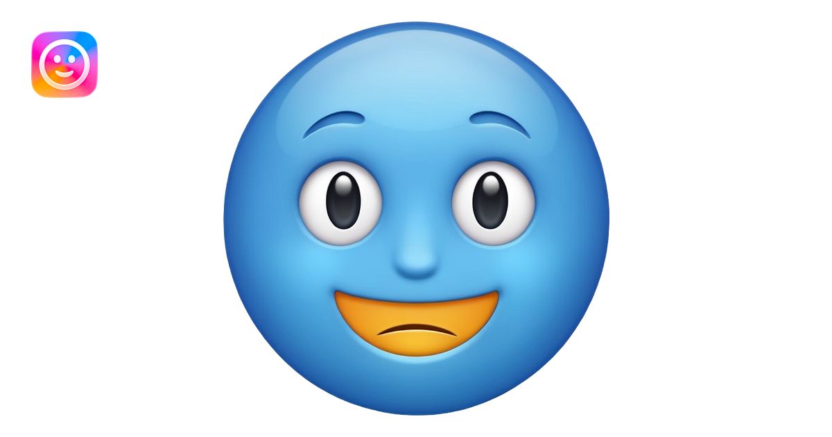 Create a verify parody badge emoji with this 🔵 emoji | AI Emoji Generator