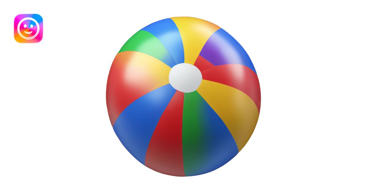 Beach ball emoji | AI Emoji Generator