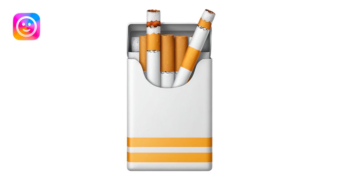 WITH A WHOLE PACK OF CIGARETTES emoji | AI Emoji Generator
