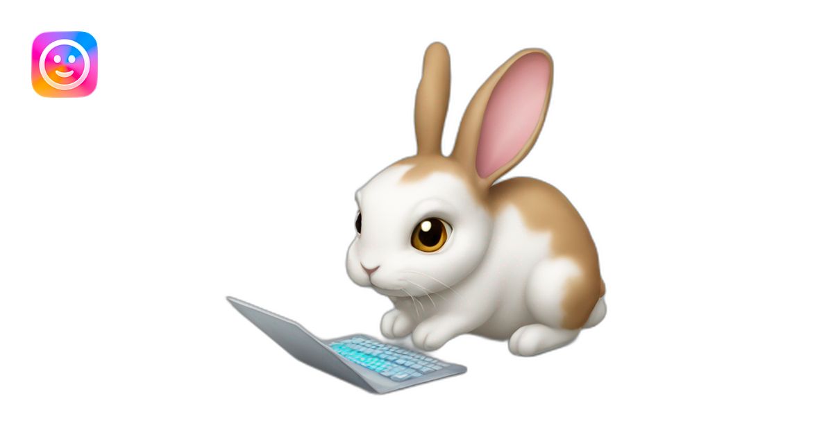 rabbits coding emoji | AI Emoji Generator