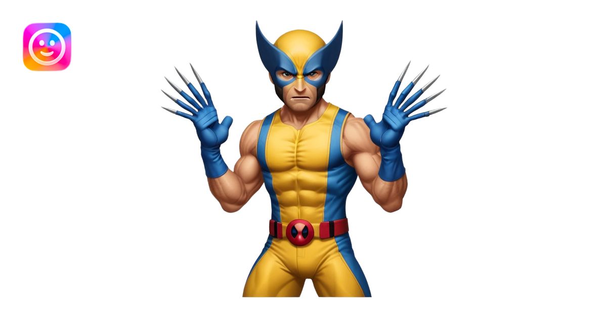 Wolverine from Deadpool & Wolverine movie emoji | AI Emoji Generator
