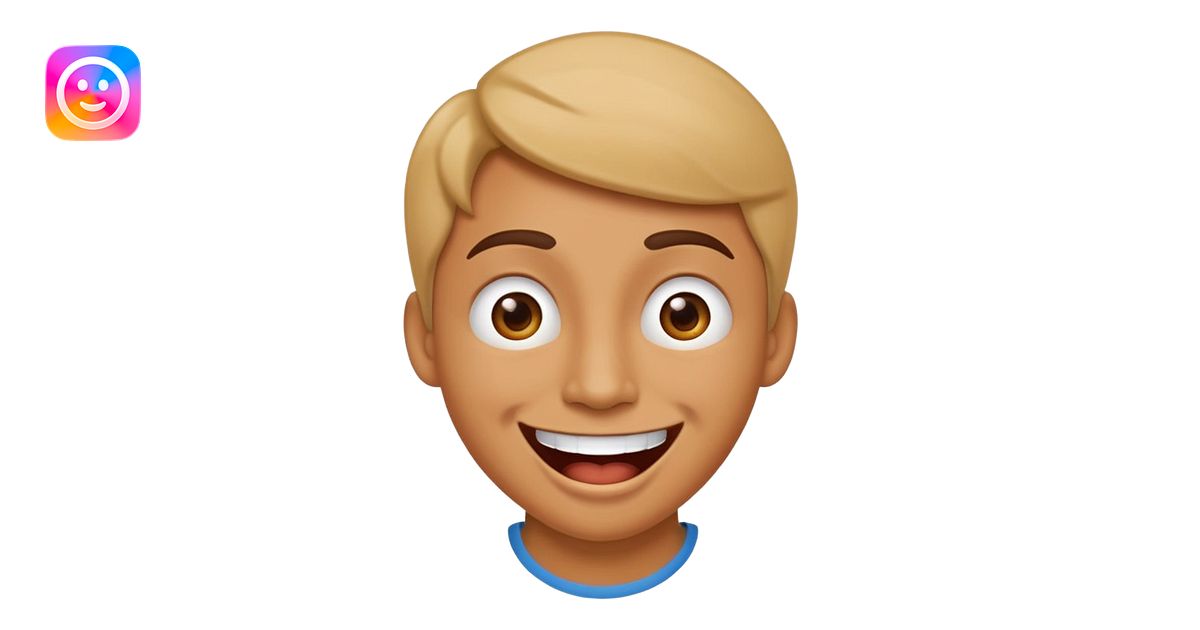 Funny face smile joke emoji | AI Emoji Generator