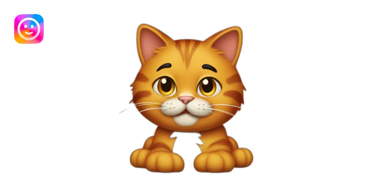 Garfield the cat emoji | AI Emoji Generator