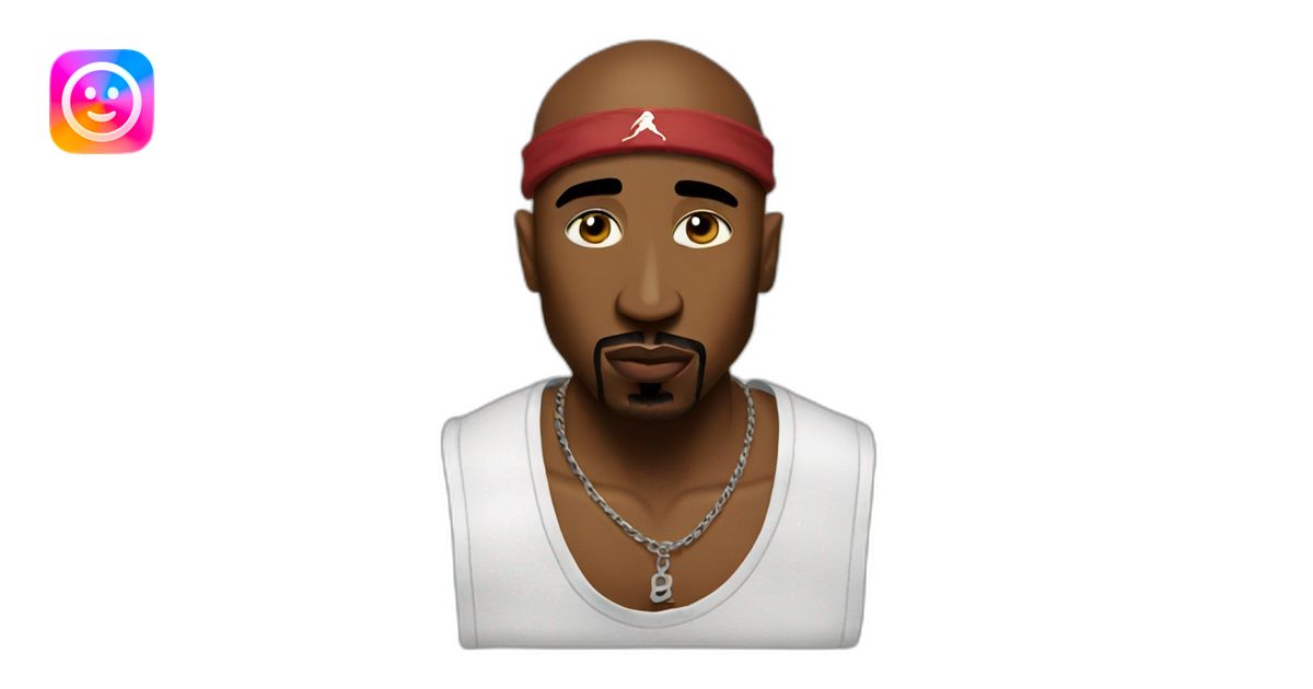 Tupac emoji | AI Emoji Generator