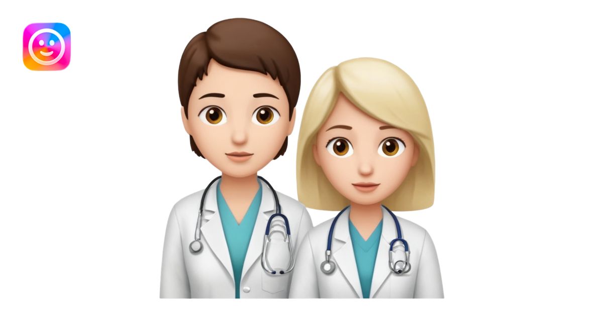 woman patient talks to doctor emoji | AI Emoji Generator