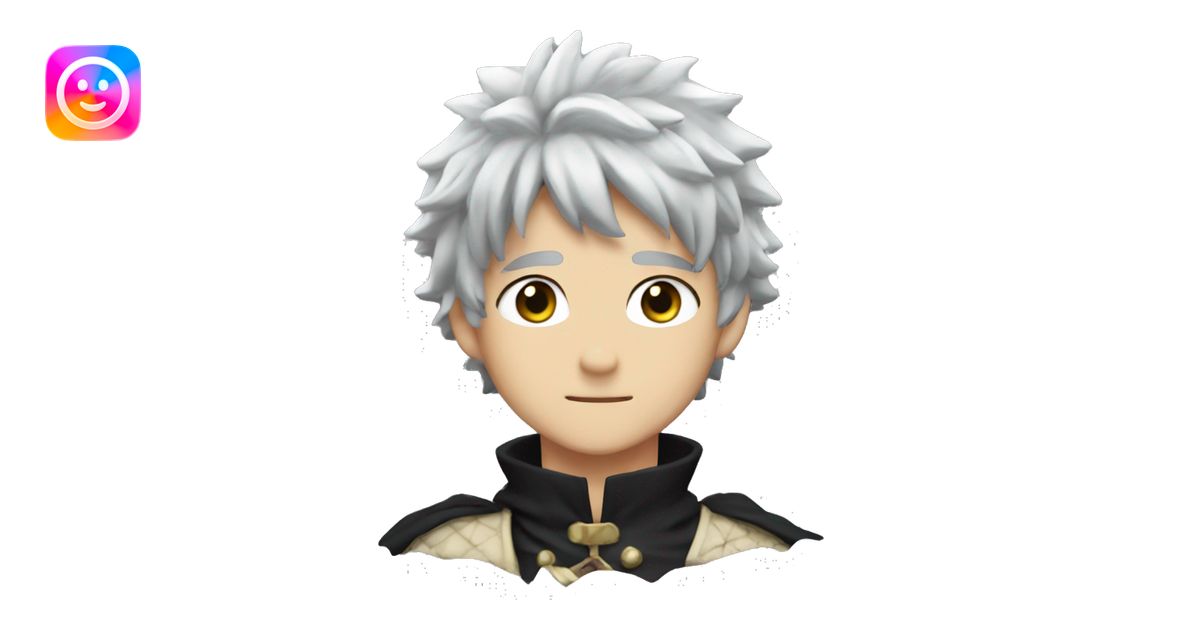 Asta-black-Clover emoji | AI Emoji Generator