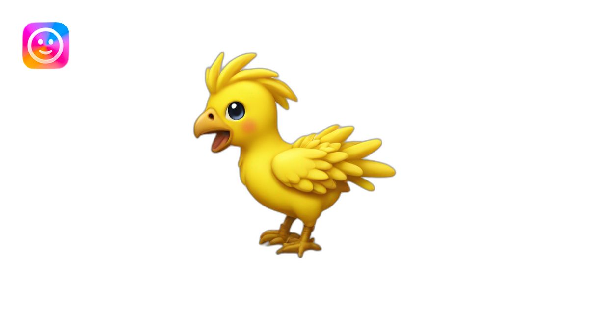 Baby chocobo emoji | AI Emoji Generator
