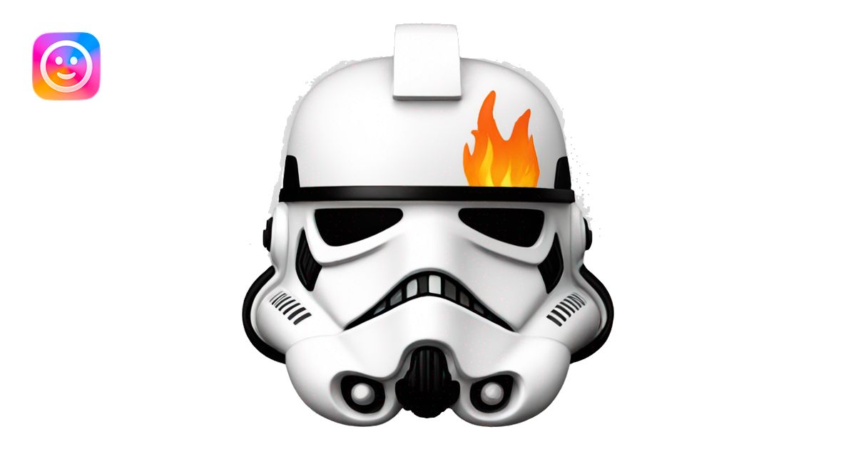 imperial flame trooper helmet emoji | AI Emoji Generator