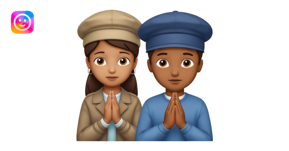 A BROWN MOTIVATIONAL girl and boy WITH A CAP ON WITH PRAYING HANDS ...