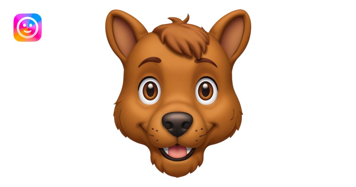 the face of the dog scooby doo emoji | AI Emoji Generator