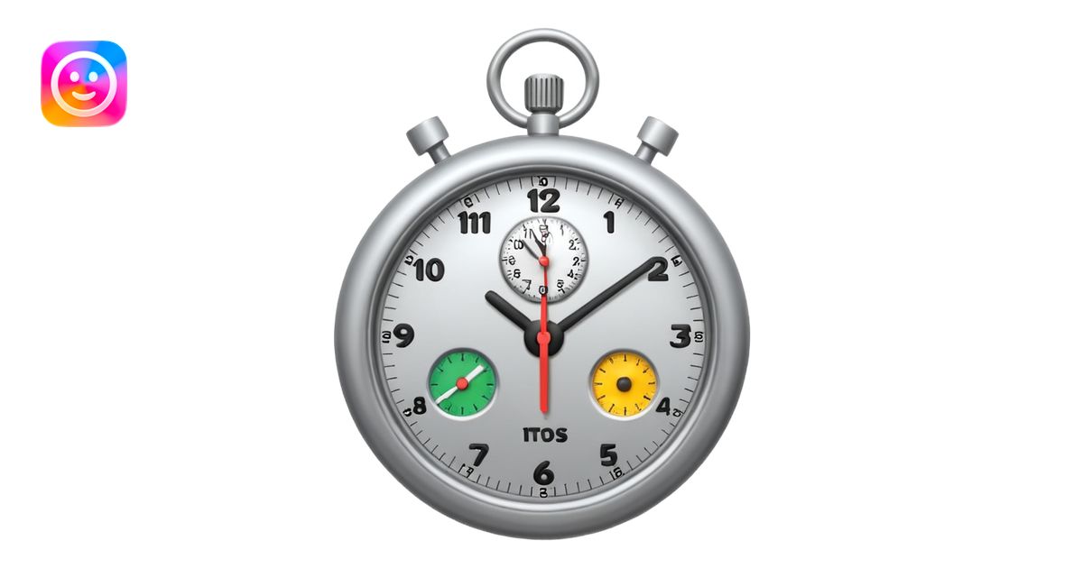 timer stop clock analogg emoji | AI Emoji Generator