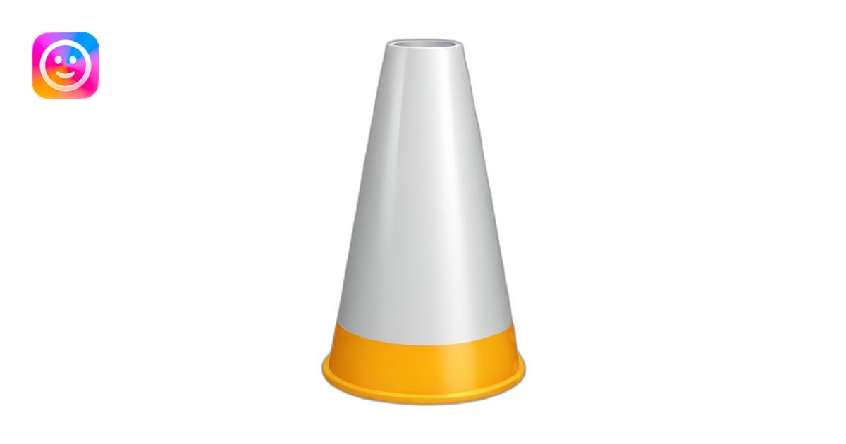 Cono de tráfico con pies emoji | AI Emoji Generator