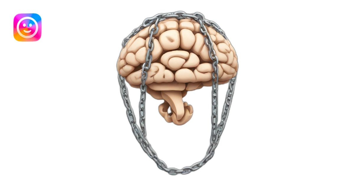 chained brain emoji | AI Emoji Generator