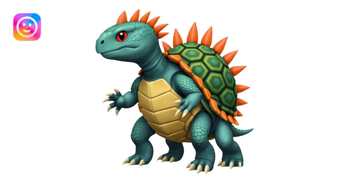 Turtle-Salandit-Salamence-Turtwig-Fakémon-fusion-hybrid-creature emoji ...