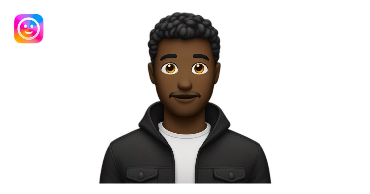 Homme noir emoji | AI Emoji Generator