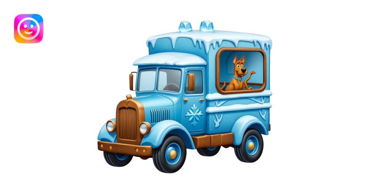 The Flintstones shiny crushed-dark-ice-blue crystal frozen Scooby Doo ...