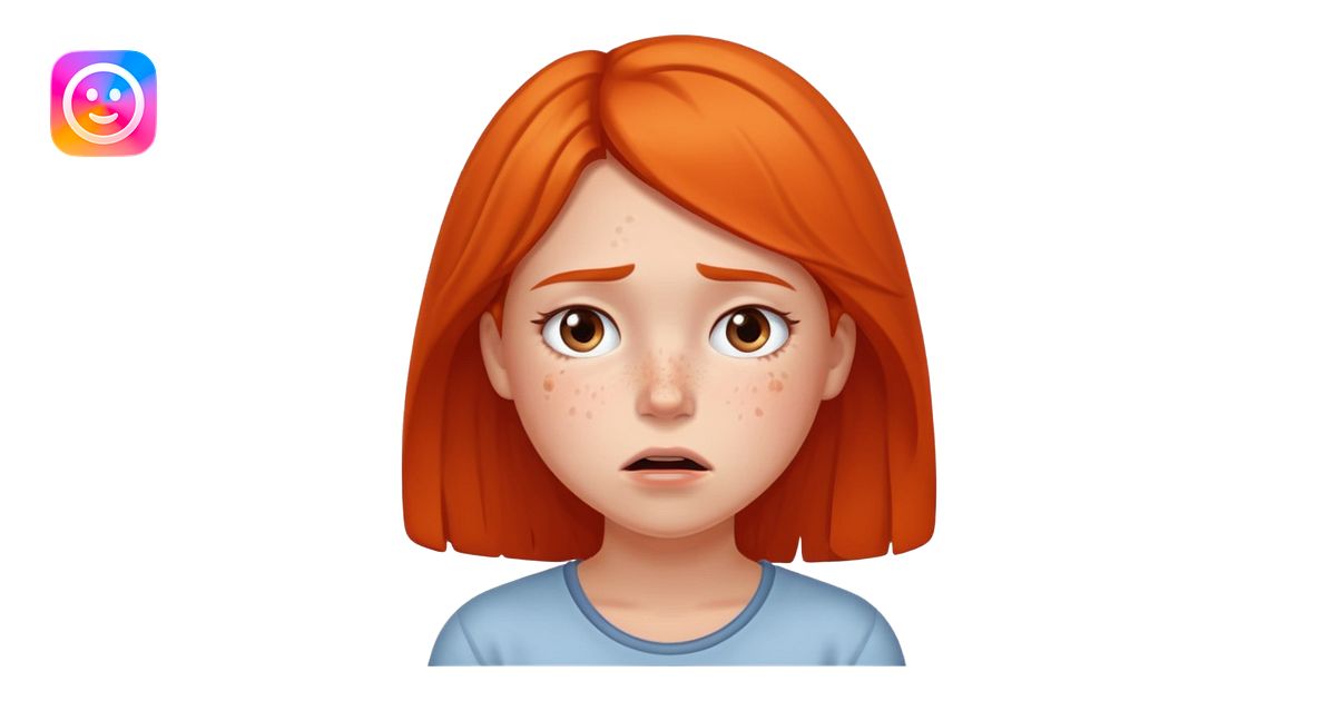 Girl flustered blushing emoji | AI Emoji Generator