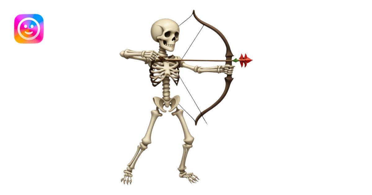 create a dnd style skeleton_archer.png with a bow using 48x48 pixels ...